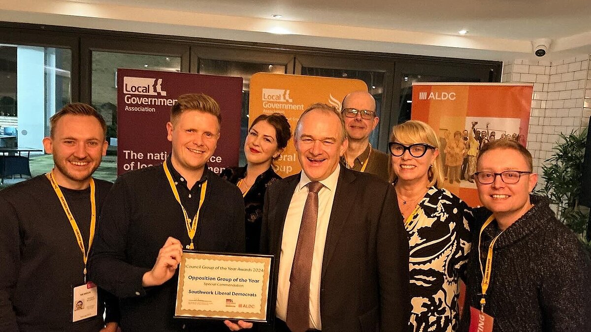 Southwark Lib Dems win commendation for ‘Opposition Group of the Year ...